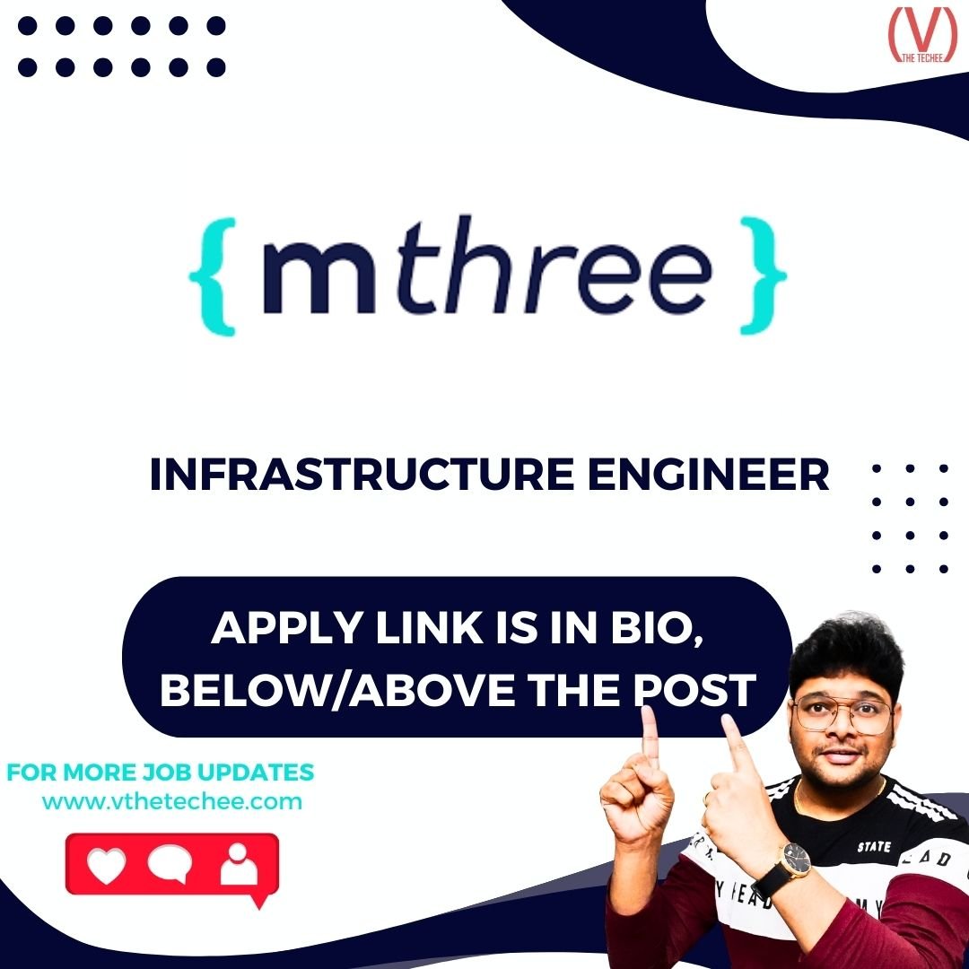 mthree is hiring for Infrastructure Engineer (EWS Program)| Apply Now ...